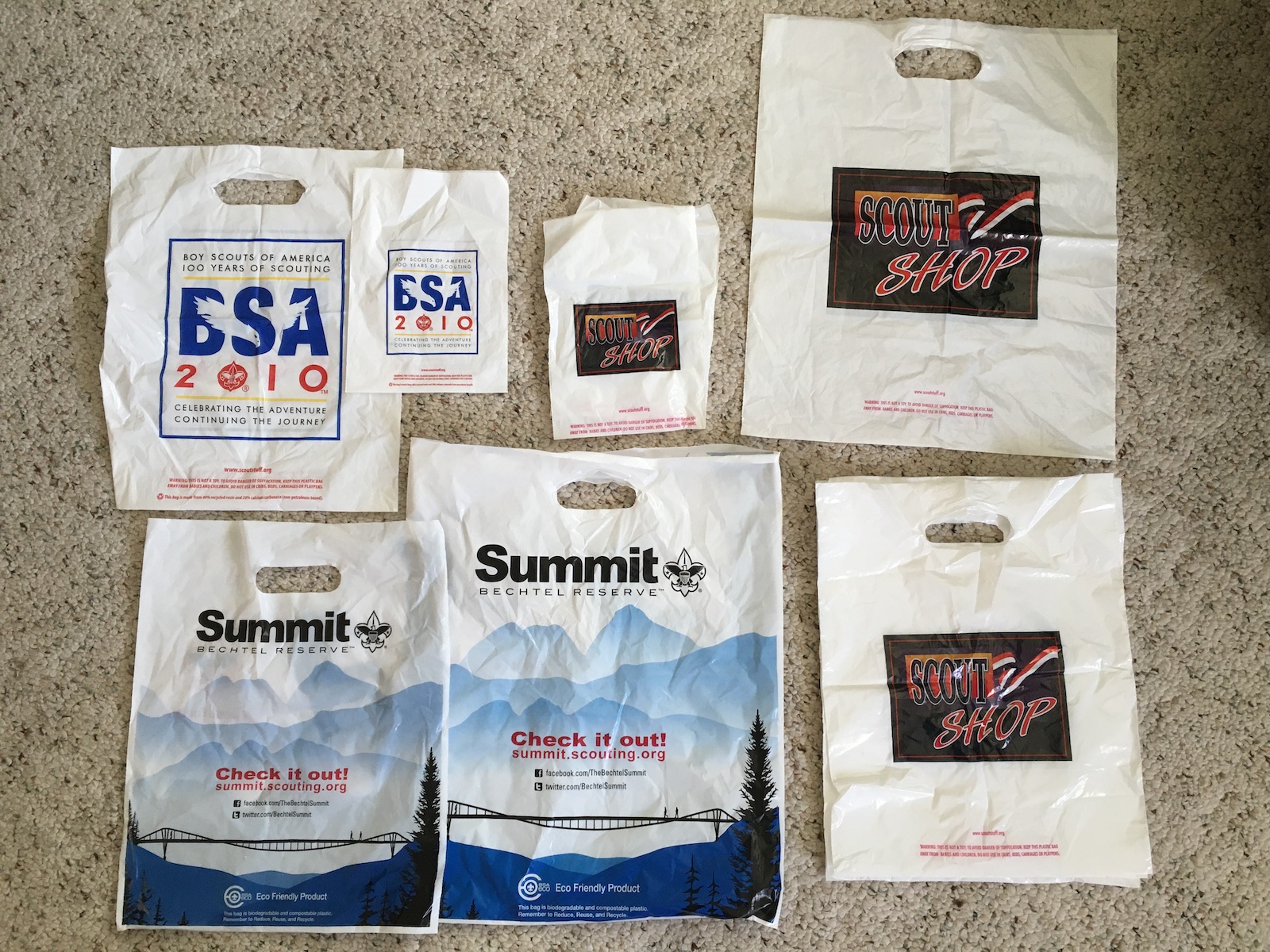 A Scoutmaster's Blog » Blog Archive » The Bag Collection